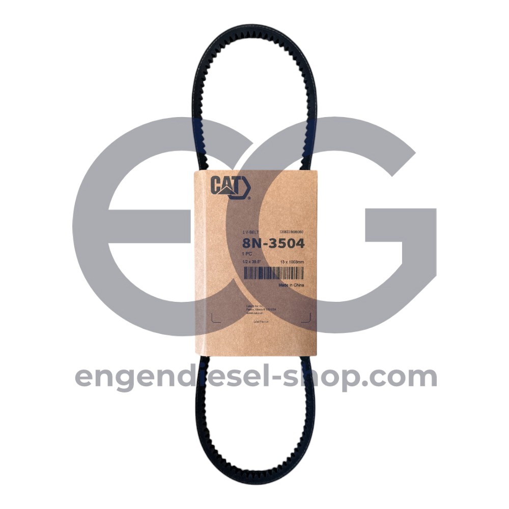8N-3504 1003mm Long Raw Edge Cogged V-Belt - En-Gen Diesel Products